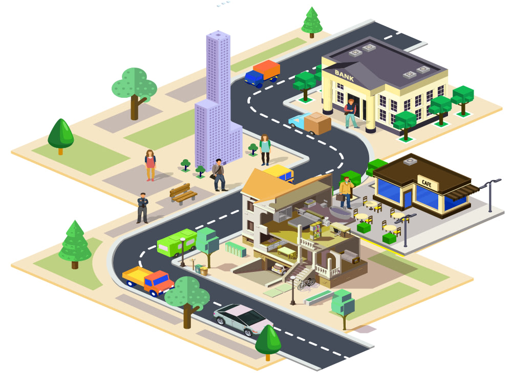 Excellent isometric illustration or map all the professional way | Upwork