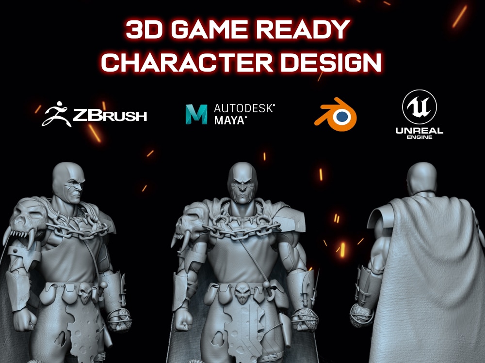 3d game ready character design | Upwork