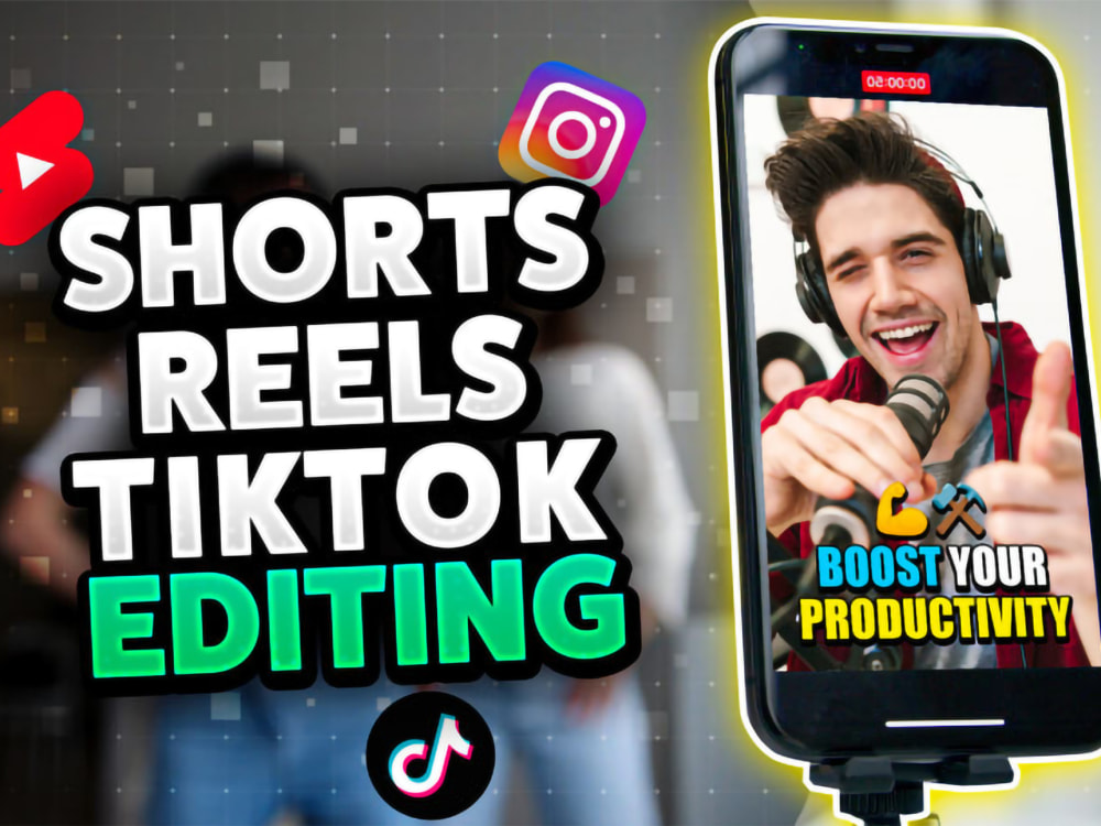Your TikTok, youtube short, or instagram reel videos edited | Upwork