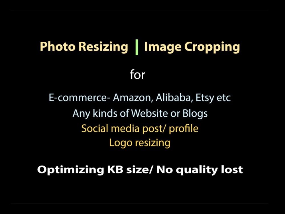 Photo resize, Image resizing, Background removal, Cropping, Size ...