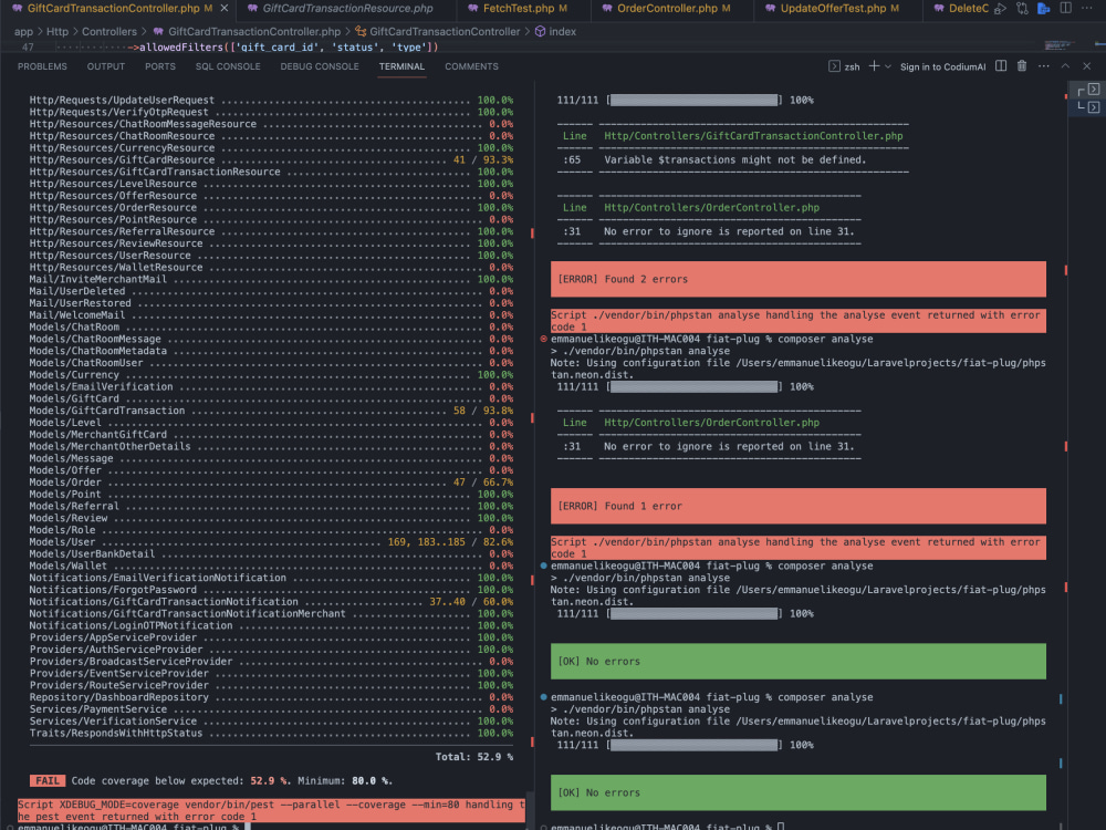 A simple Laravel backend codebase setup, with authentication using passport | Upwork