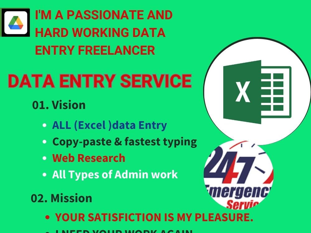 Fastest and accurate excel data entry, copy past, web research | Upwork