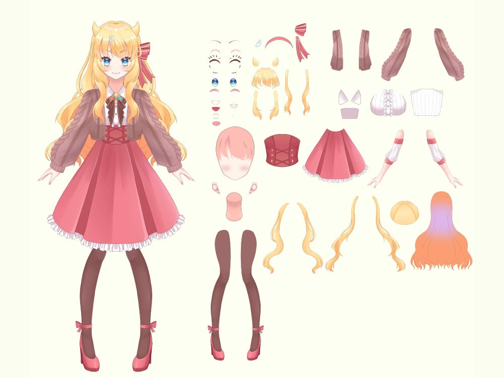 Live 2D Model Vtuber (Ready to Rig) | Upwork