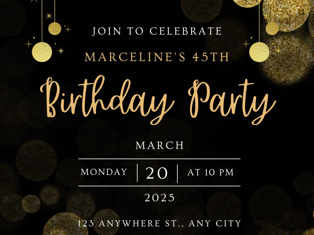 An amazing birthday, wedding, or any invitation card design. | Upwork