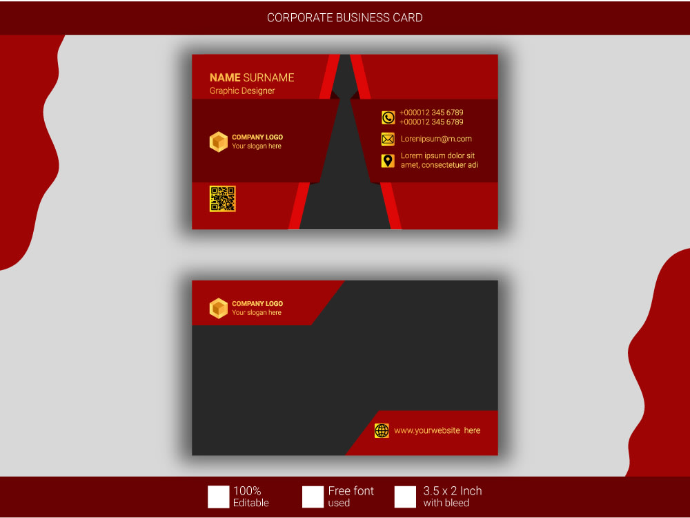 A Professional Visiting Card and Business card Design | Upwork