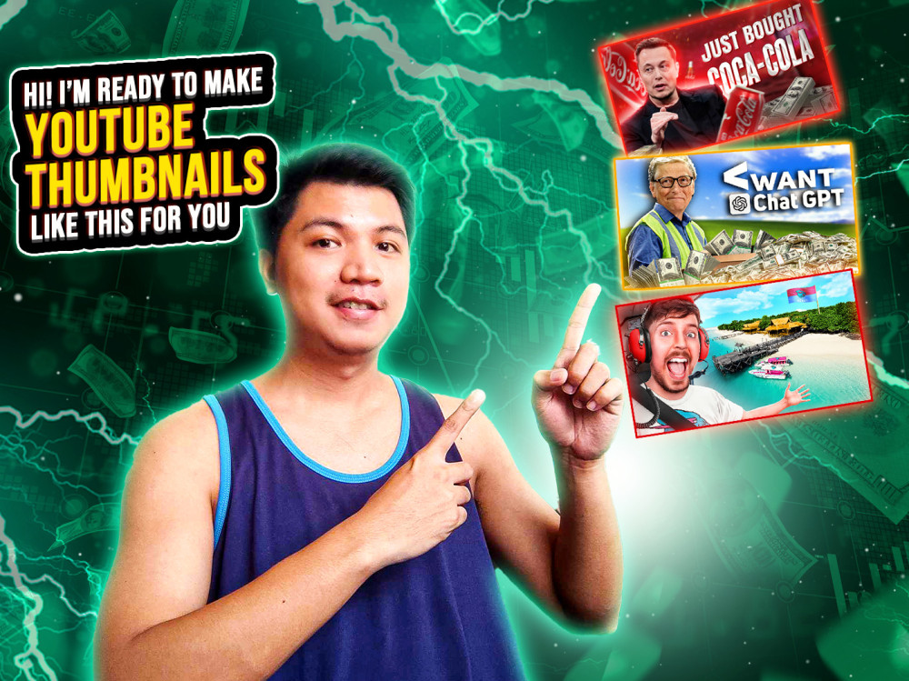 A unique and eye-catching high CTR Youtube Thumbnail | Upwork