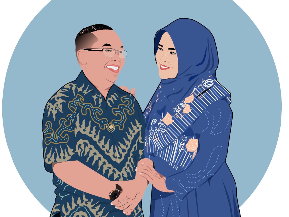 Potrait Vector Art Illustration | Upwork