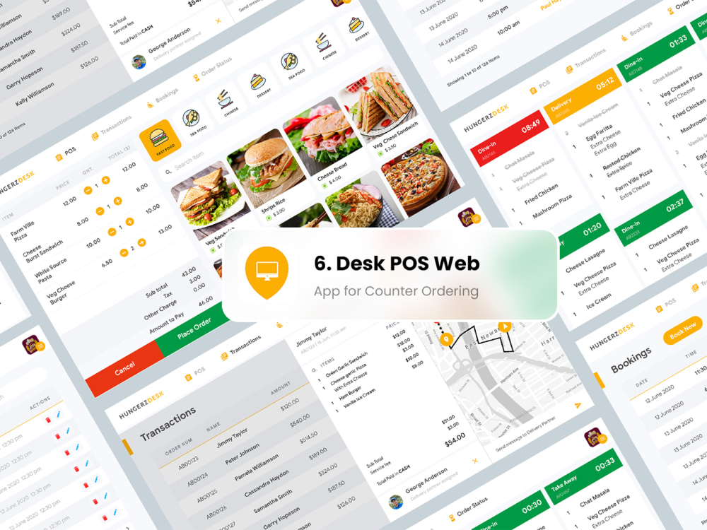 Web-based Restaurant POS software with multi-vendor mobile app.Total 16 ...
