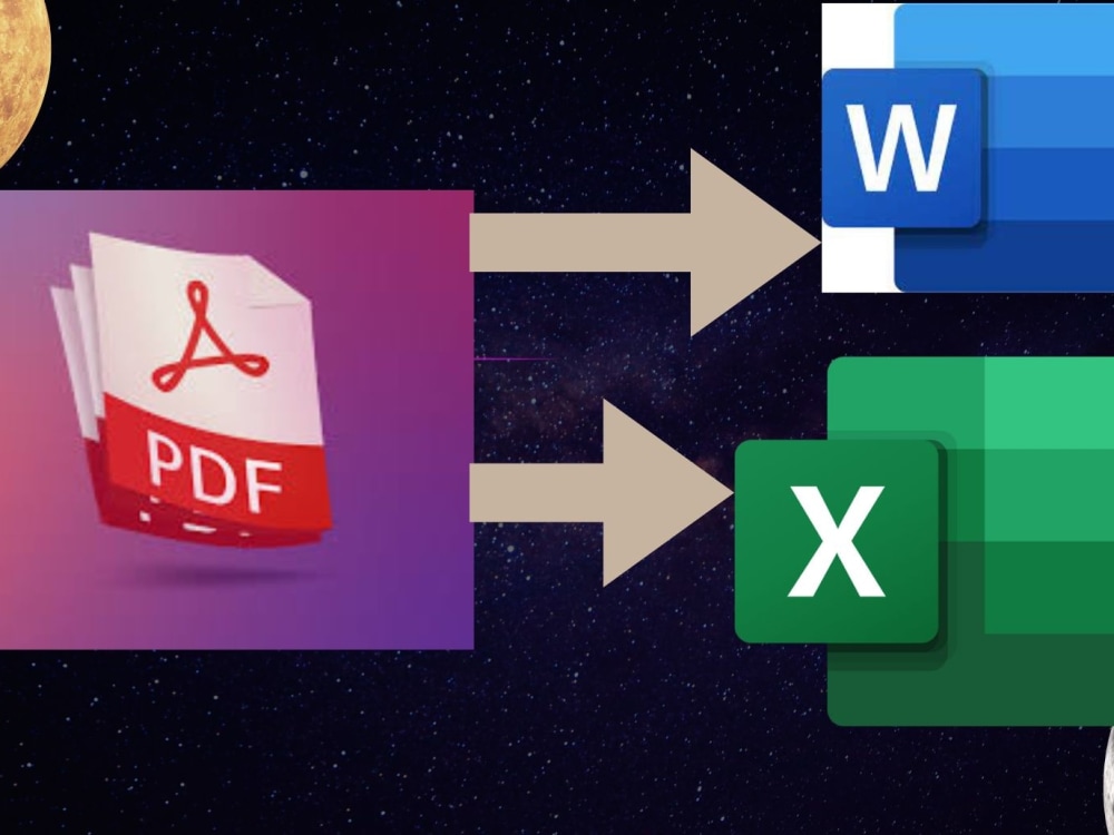 PDF/Image/Screenshot non-editable file converted in Word/Excel | Upwork