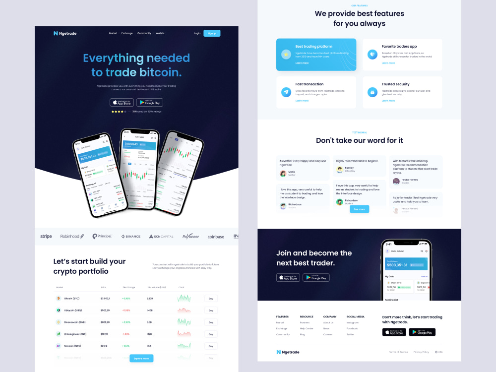 Not only stunning/eye catchy but we create POWERFULL website/landing ...