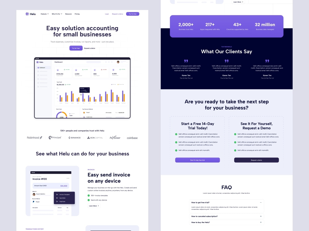 Not only stunning/eye catchy but we create POWERFULL website/landing ...