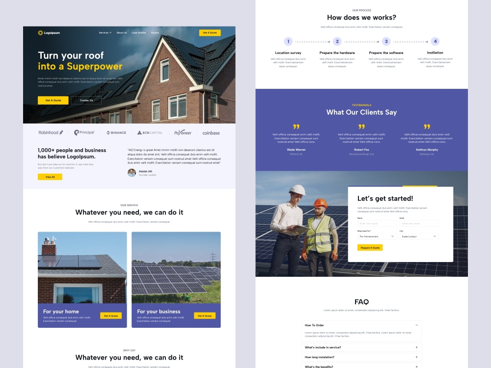 Not only stunning/eye catchy but we create POWERFULL website/landing ...