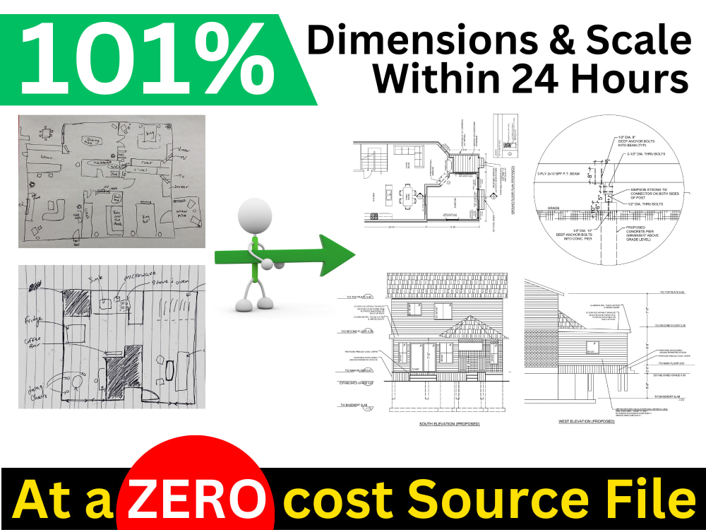 AutoCAD 2D Drawings, PDF to CAD, AutoCAD Draftsman, 2D Drawing | Upwork