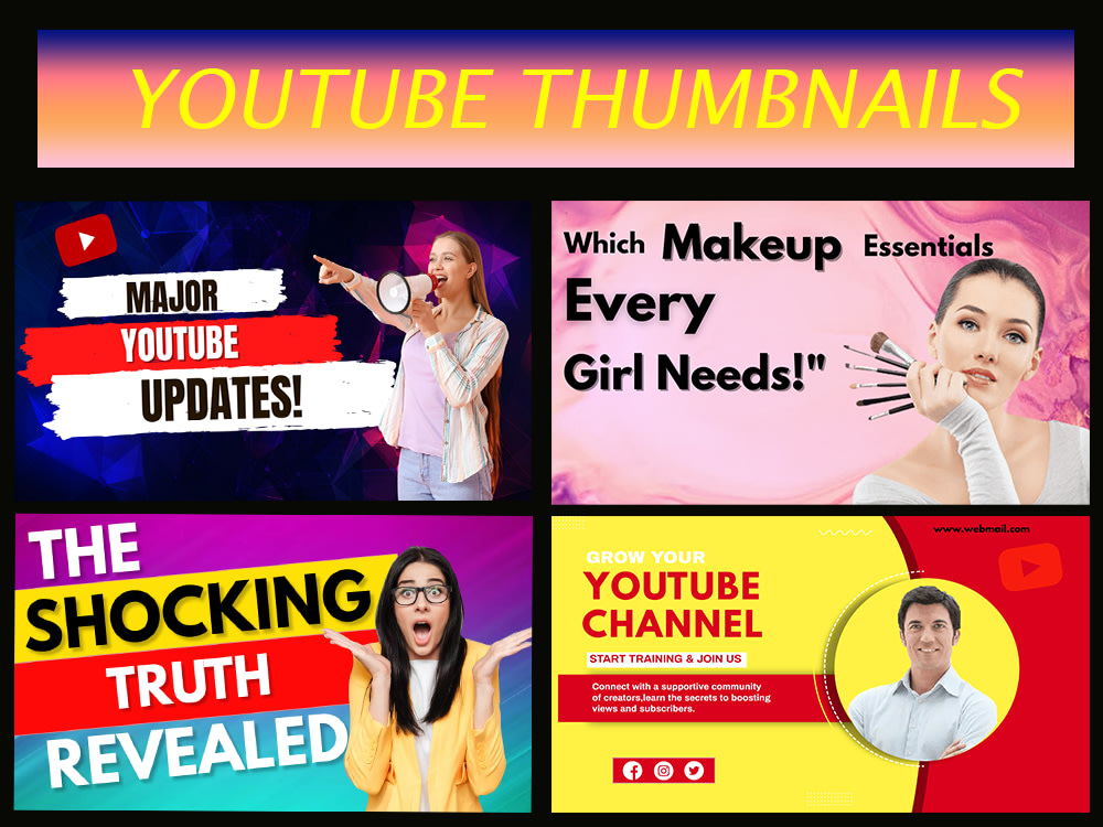 Professional YouTube Thumbnail Designs to Boost CTR & Impress Your ...