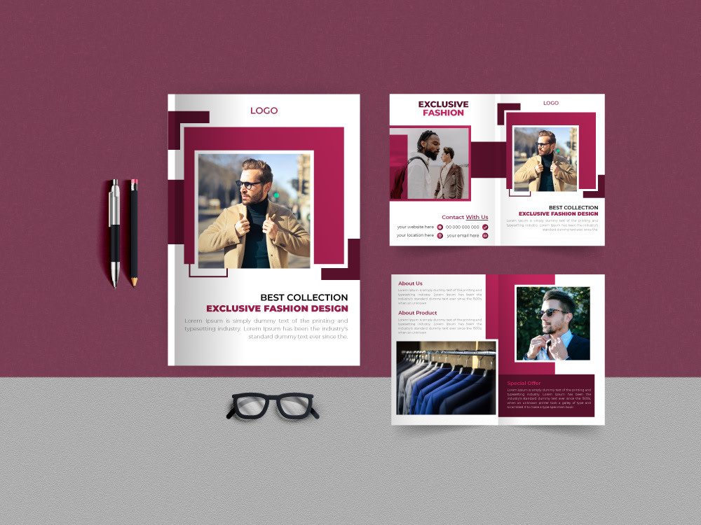 Bi-fold, tri-fold digital brochure design, and booklet or catalog. | Upwork