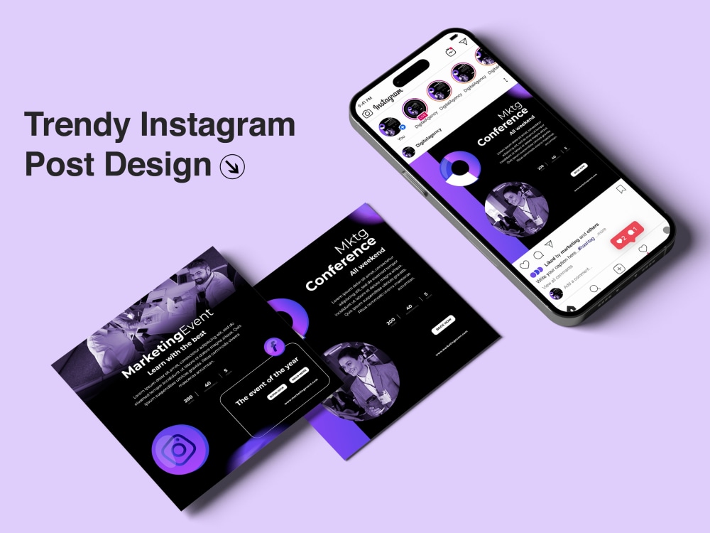 Trendy instagram post, carousels | Upwork