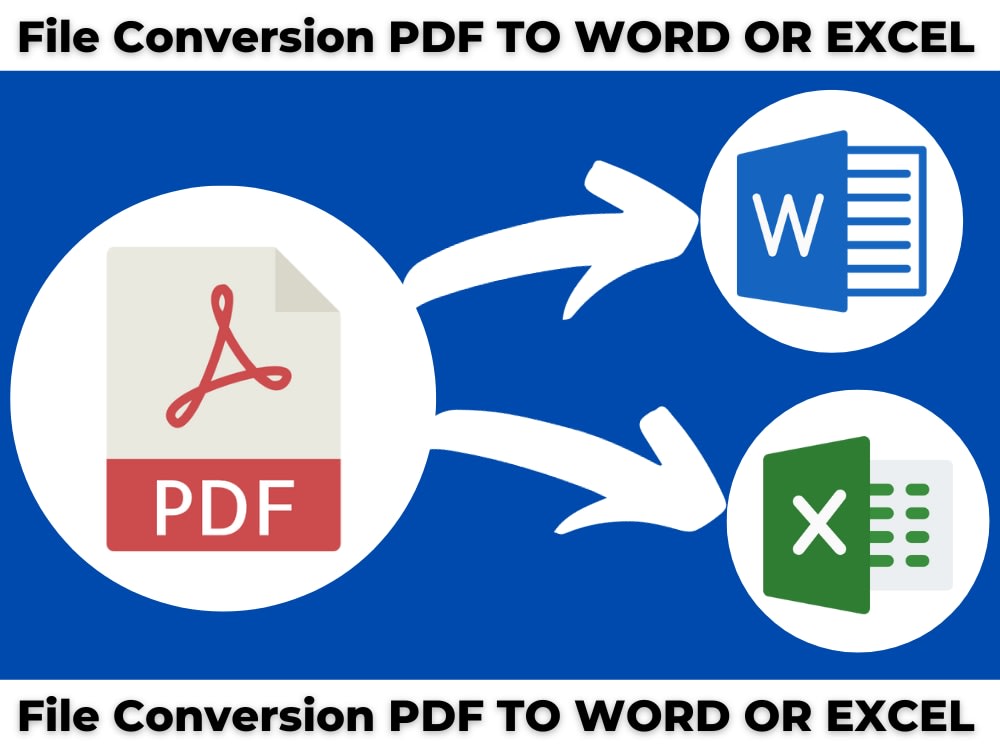 Convert PDF to Word or Excel, File conversion | Upwork
