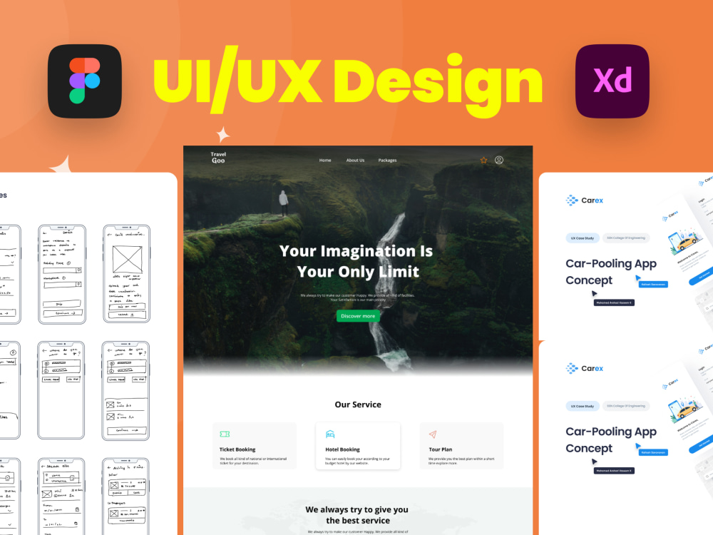 UI UX Expert-UI UX Designer-Web/Mobile Design-Web Designer-Wireframe UX ...