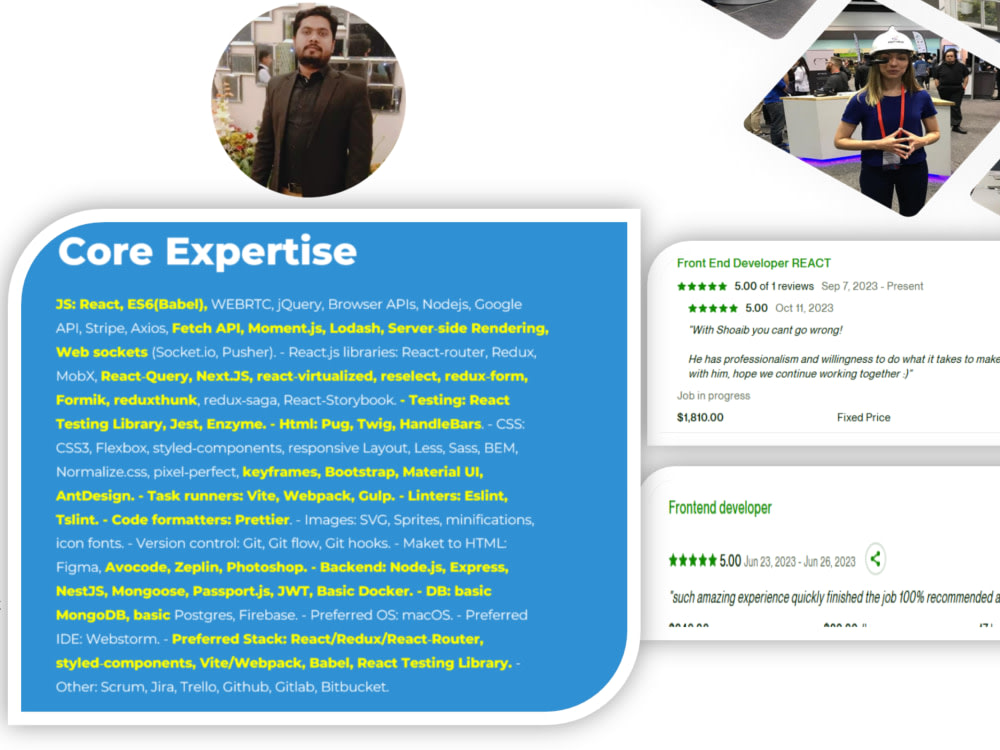 React Js React Developer Front End Developer React Js Redux Next Upwork