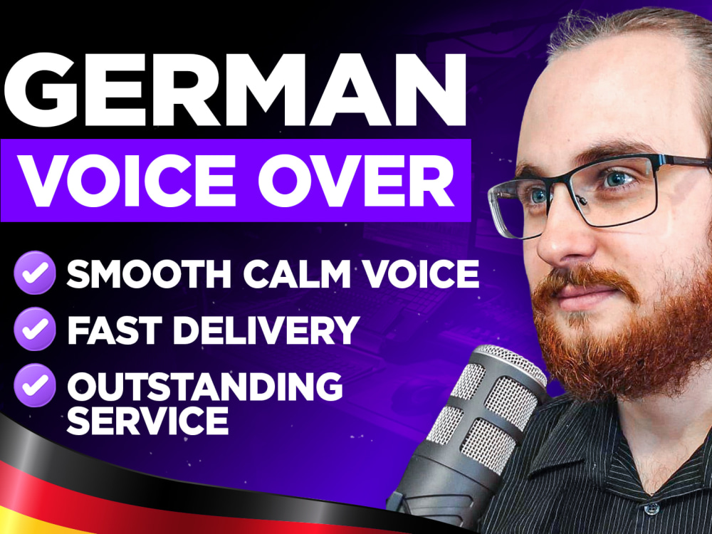 A german male voice over in a calm, smooth voice | Upwork