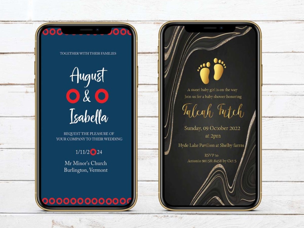An elegant digital wedding invitation | Upwork