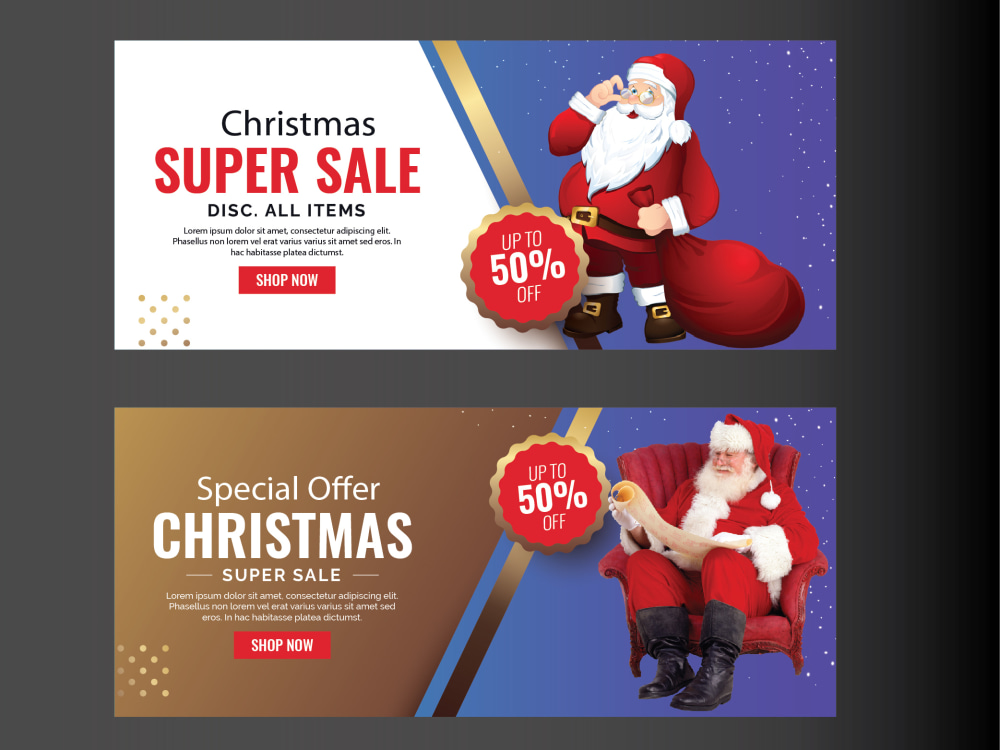 X-MAS banner for your client | Upwork