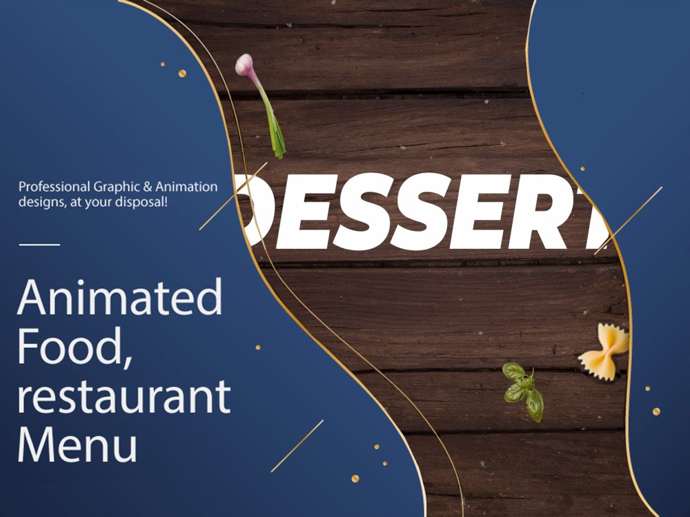 Deliciously animated restaurant food menus and promotional animation ...