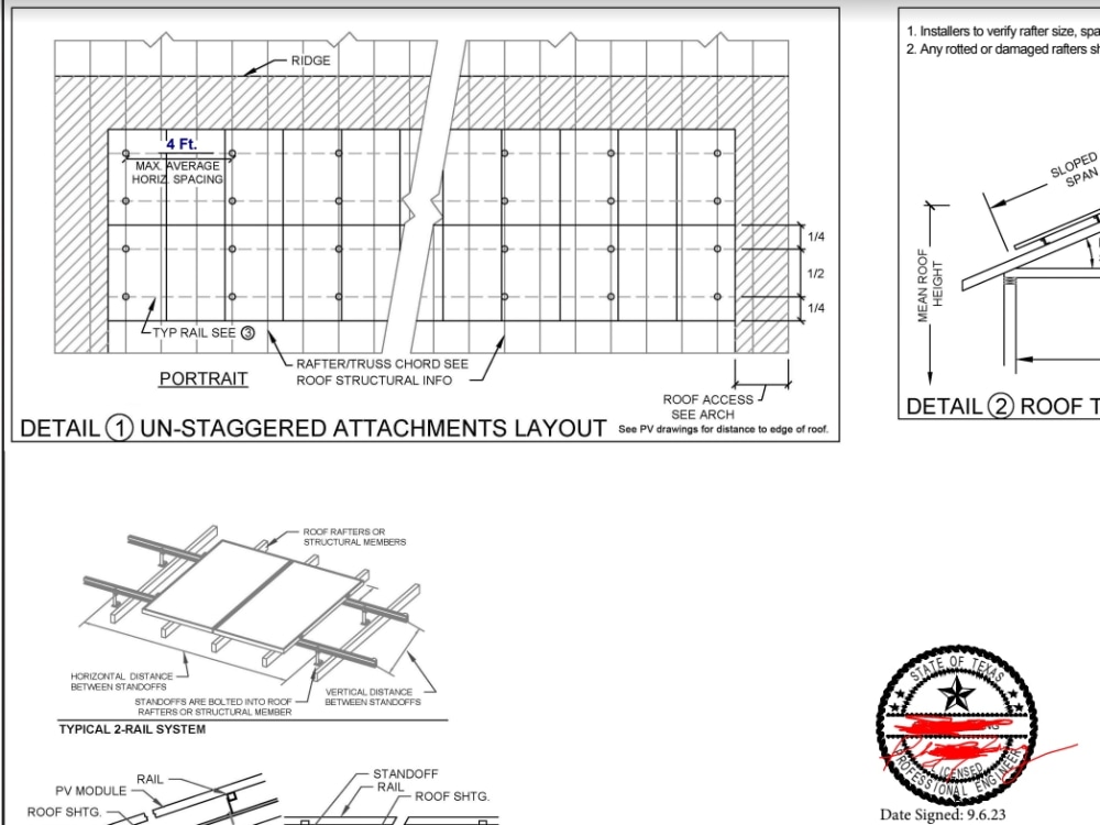 Structural and Electrical Stamps for PV Solar and/or Architectural ...