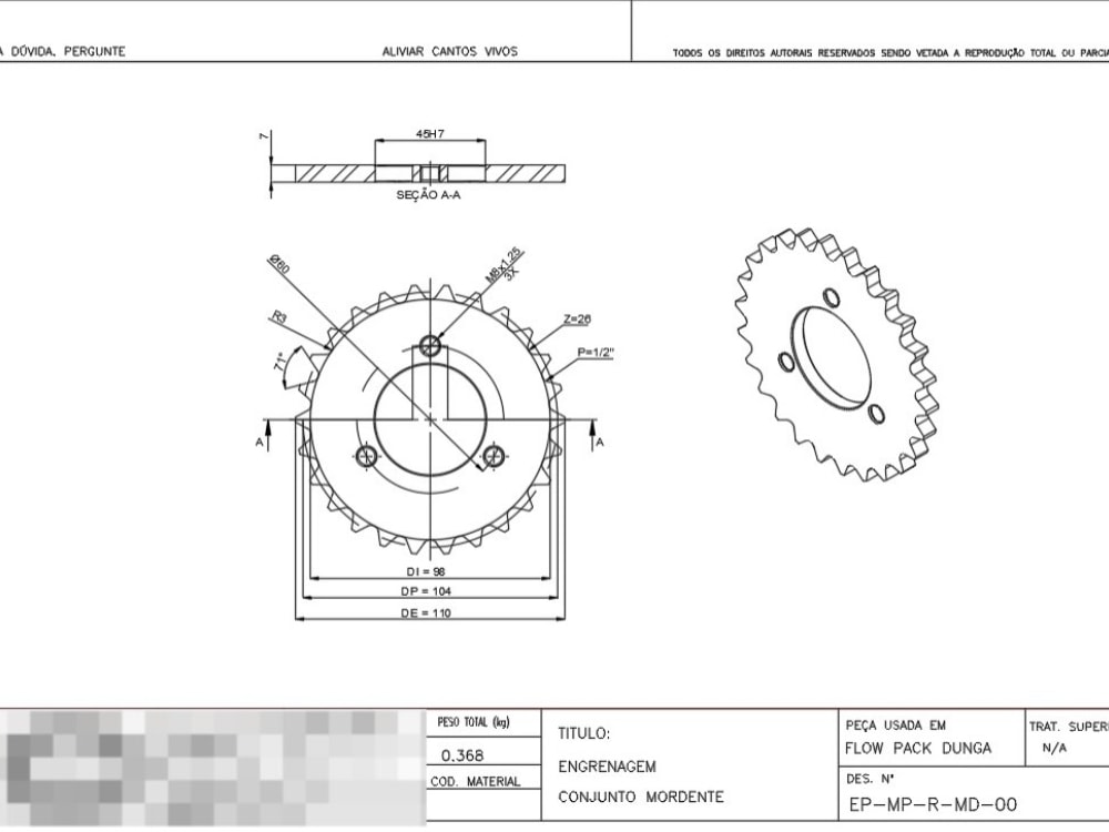 A dimensioning of 3D models using orthogonal projections and ...