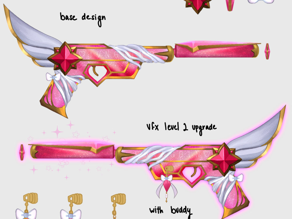 Custom weapon skin concept art inspired by video games | Upwork