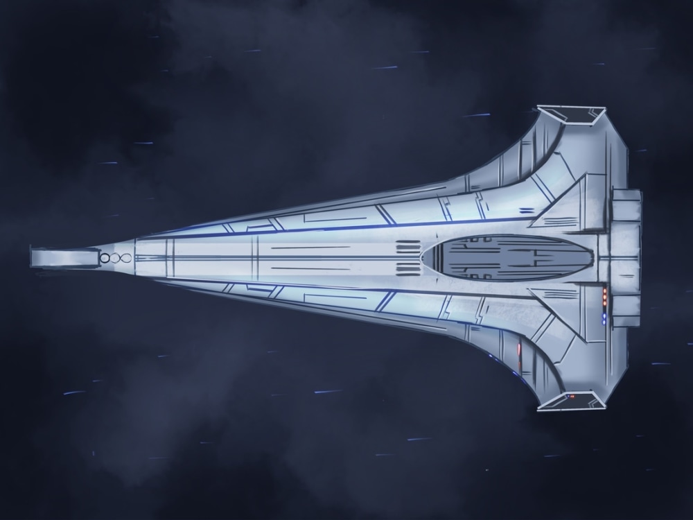 A starship or vehicle art style | Upwork