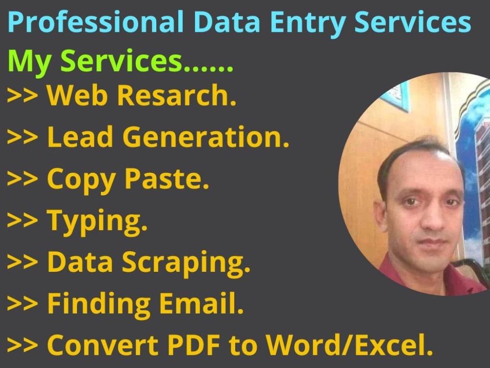 First data entry copy-paste and web research services | Upwork