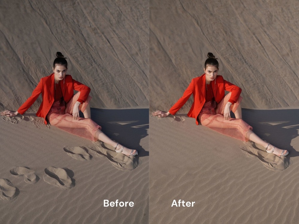 Advanced photo retouching (clean-up, skin retouching and colour ...
