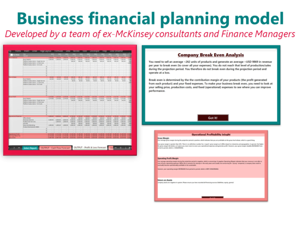 A financial planning model for your startup/small business | Upwork