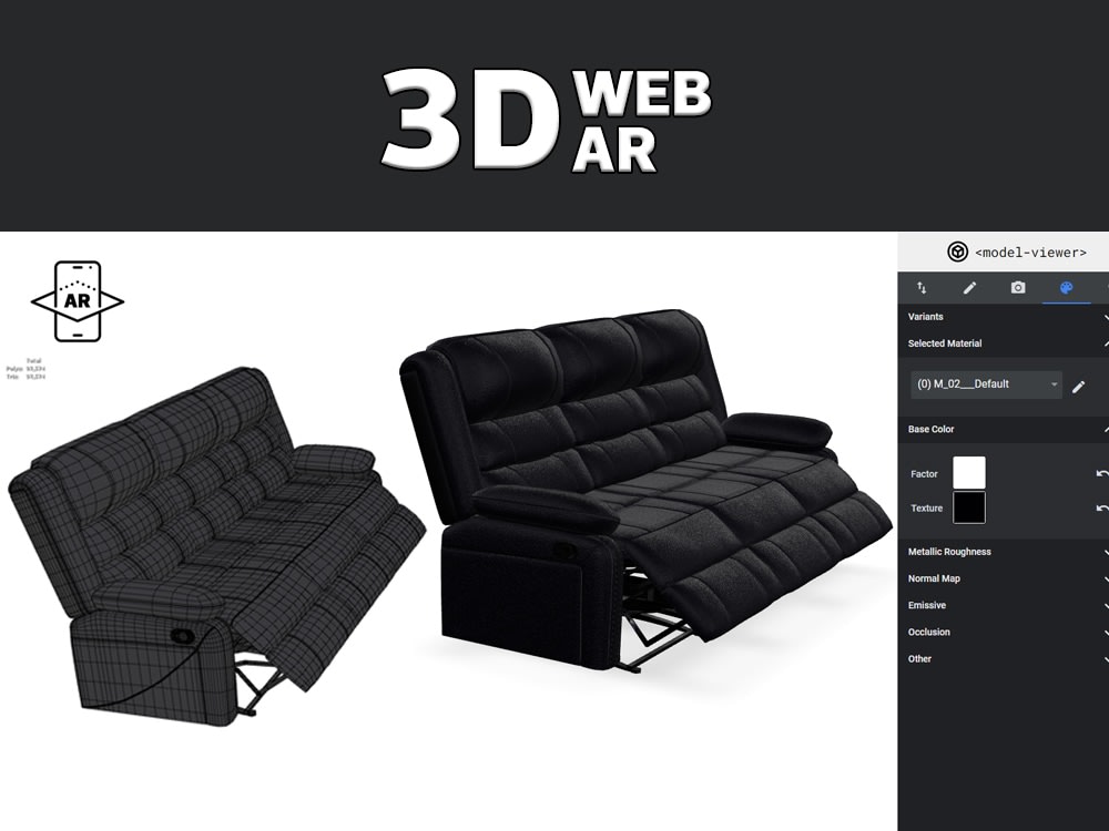 3D models in GLB/GLTF, USDZ, FBX for AR, VR, Shopify, Amazon, & Metaverse | Upwork