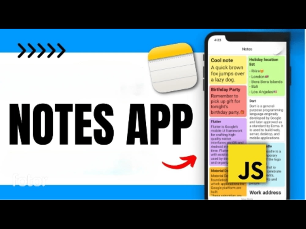 An awesome notes-taking mobile app | Upwork