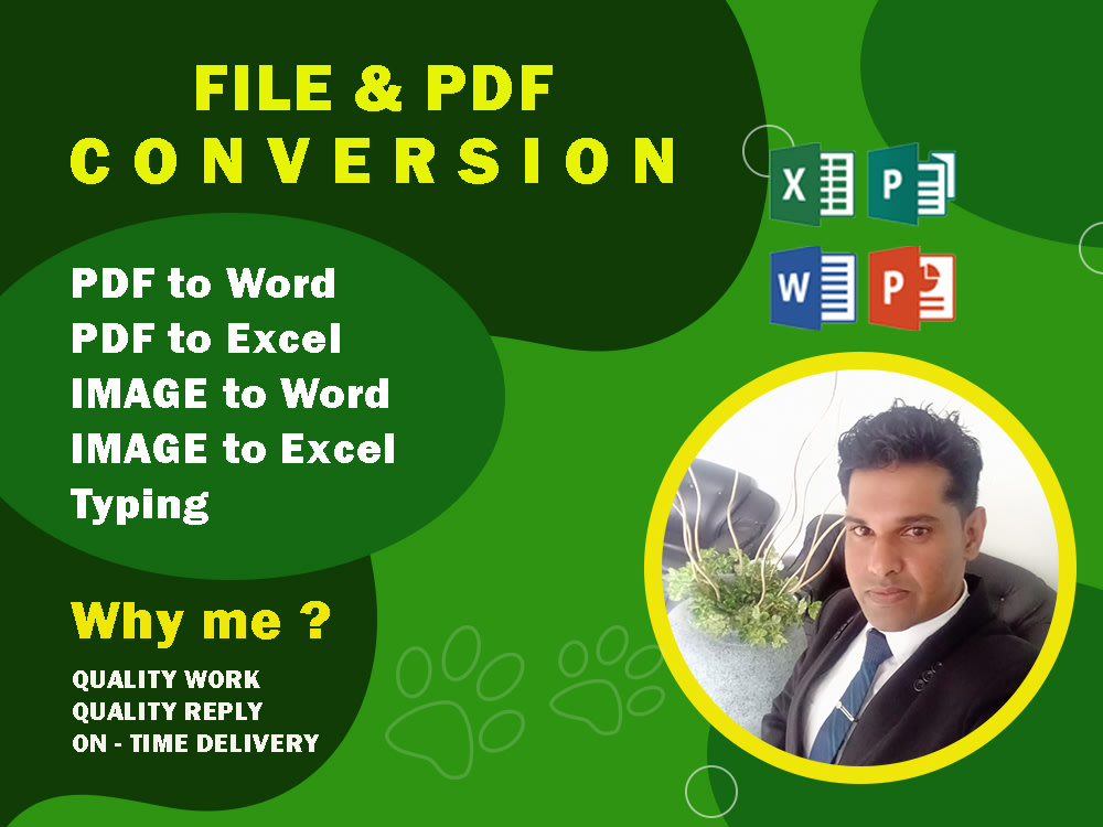 Pdf To Wordexcel Conversion Accurately Retyping And Editing Pdfs Upwork
