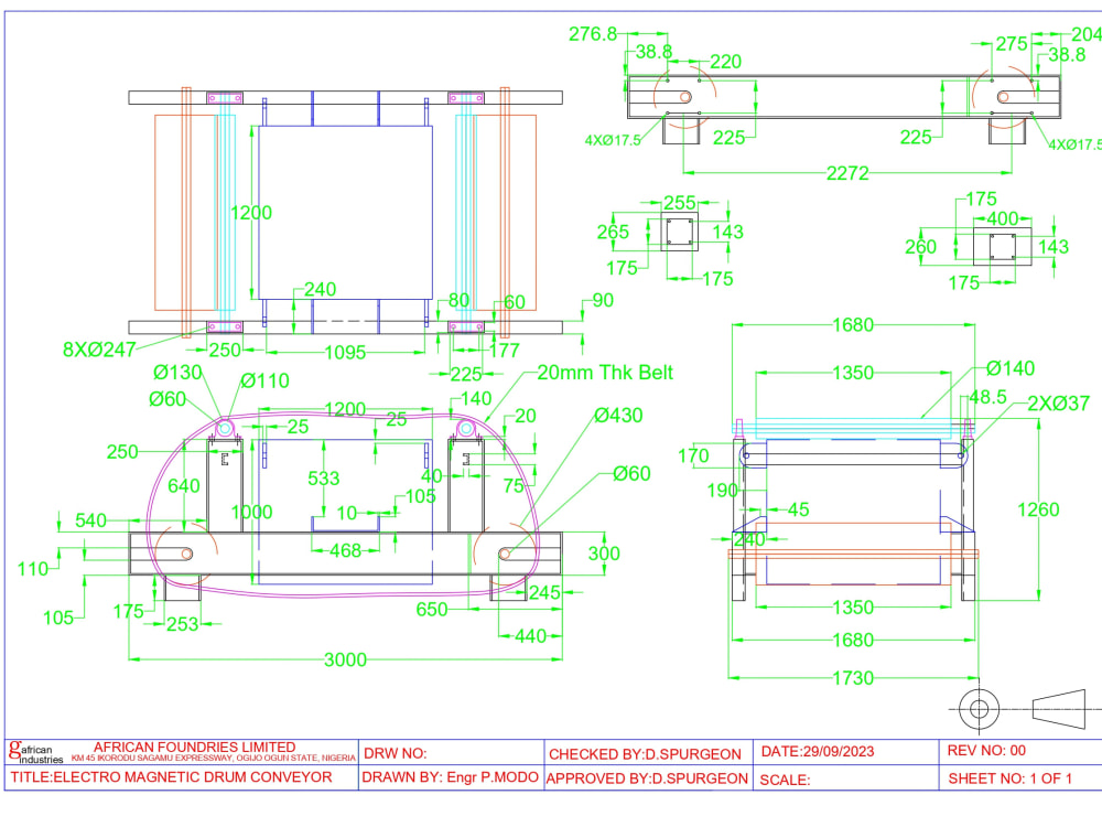 A fantastic 2D and 3D CAD drawing | Upwork