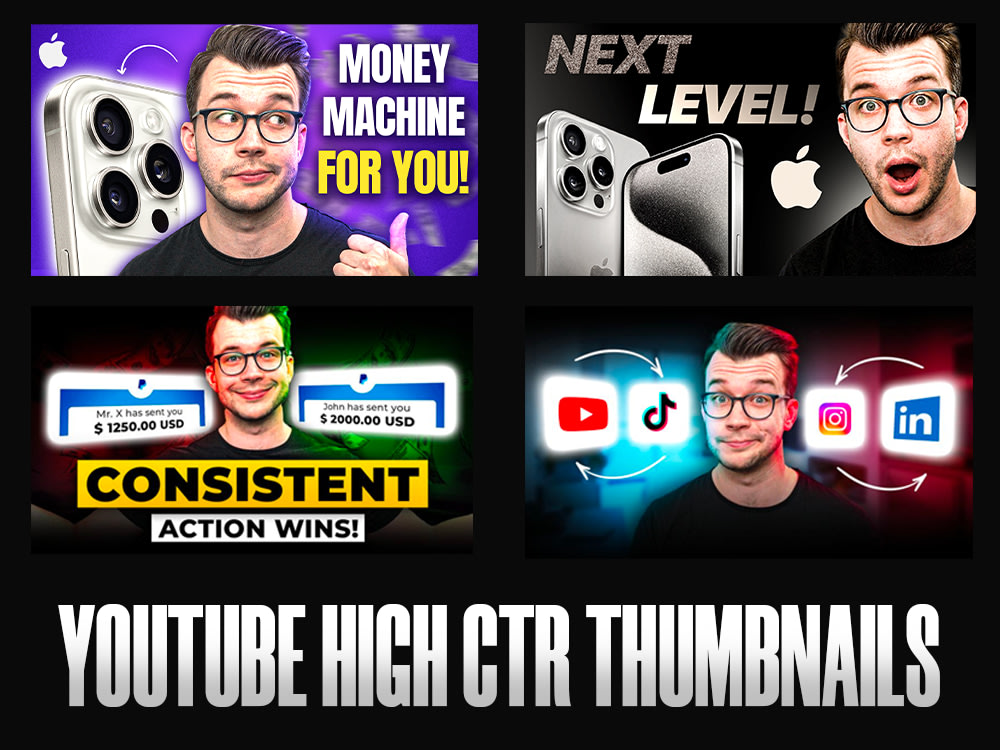 High (CTR) & Clickbait Thumbnails | Upwork