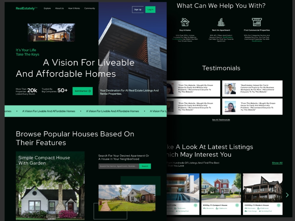 A landing page UI/UX Design that engages users | Upwork