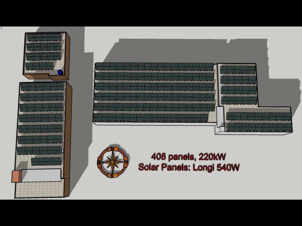 A Solar PV 3D Design In SketchUp | Upwork