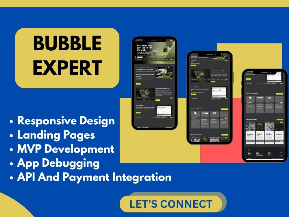 Bubble.io web app | Bubble.io MVP| SAAS website|Bubble| bubble.io developer | Upwork