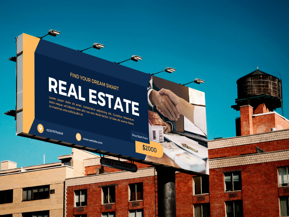 Creative billboard, yard sign, signboard and signage | Upwork