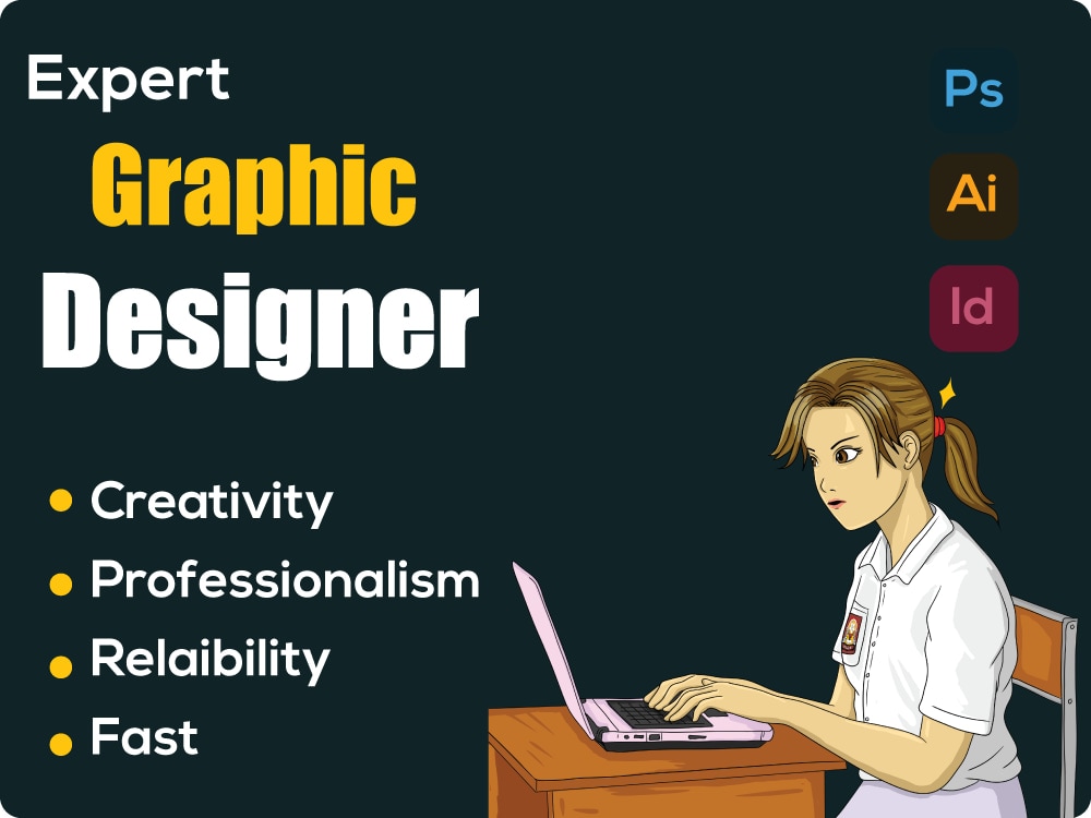 A Professional Custom Graphic Designer for your Logo and Design ...