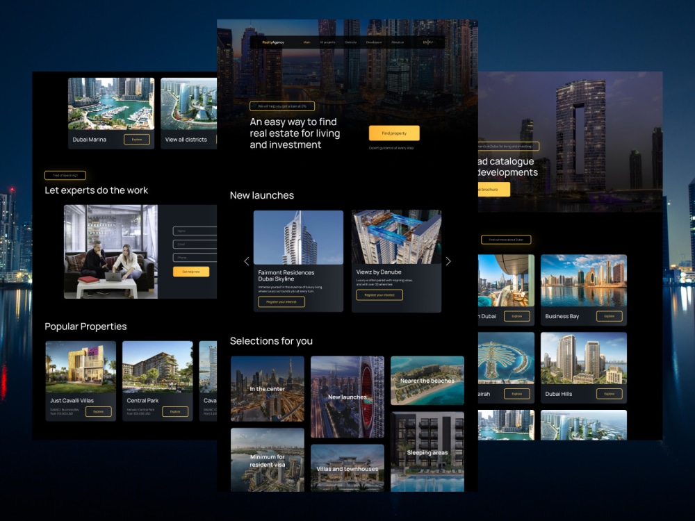 A multi-page website design in Figma | Upwork