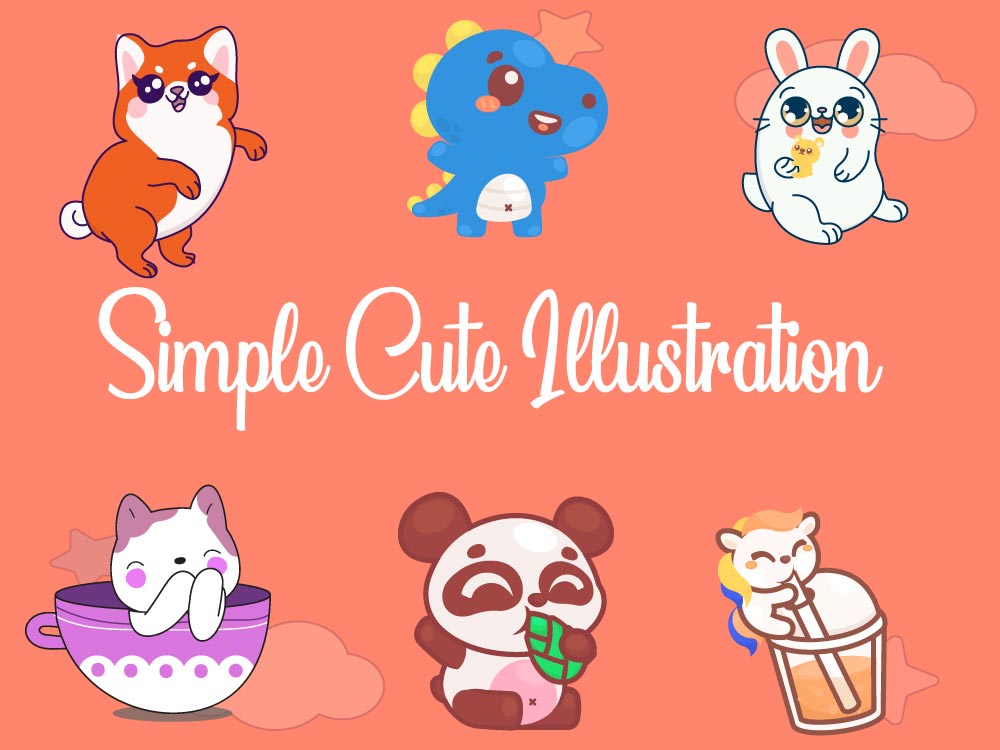 Draw simple and cute illustration | Upwork