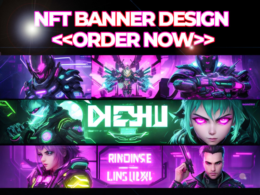 Opensea banner, Esty header,twetter banner, nft banner and Discord ...
