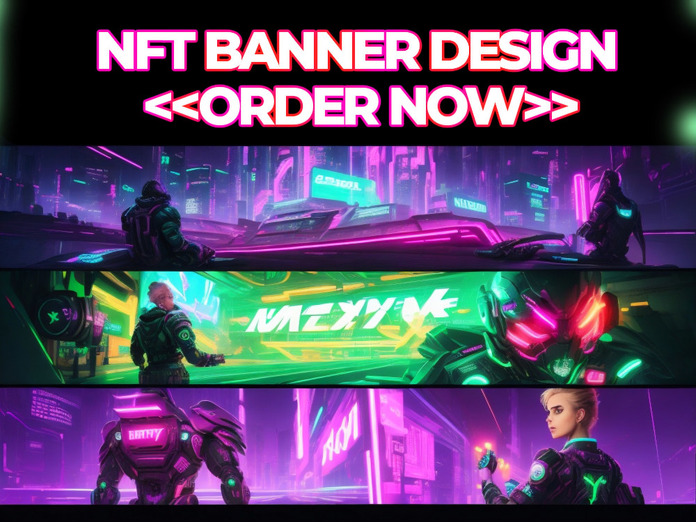 Opensea banner, Esty header,twetter banner, nft banner and Discord ...
