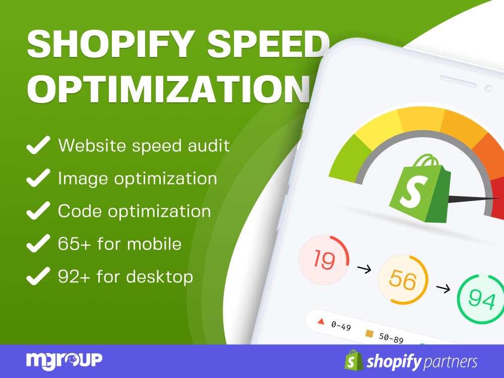 90+ Shopify Speed Score to increase conversions and sales. | Upwork