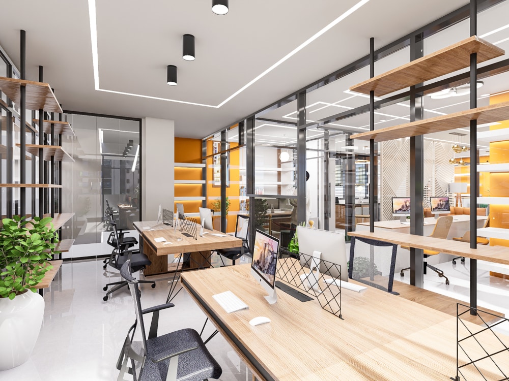 A high-end rendering that accurately shows how your space looks like ...